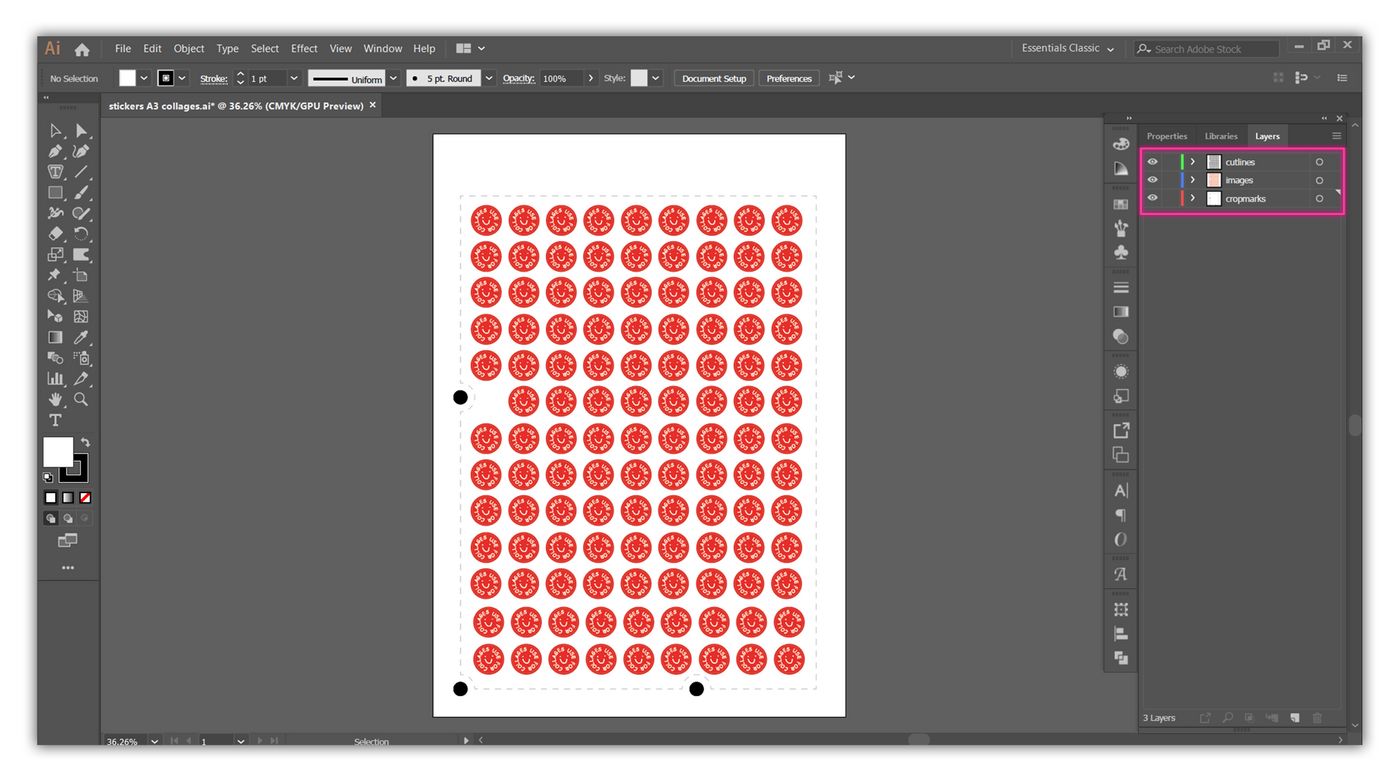Quickstartguide:StickersCutting - Publication Station